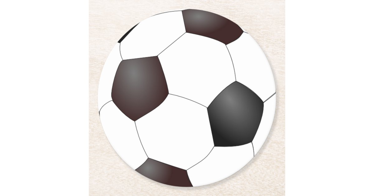 Soccer Ball Paper Coasters | Zazzle