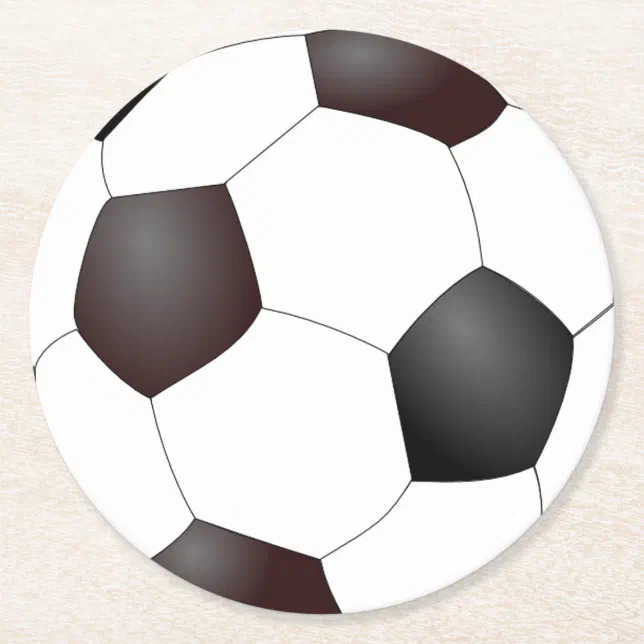 Soccer Ball Paper Coasters | Zazzle