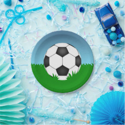 Soccer Ball Paper Plates | Zazzle