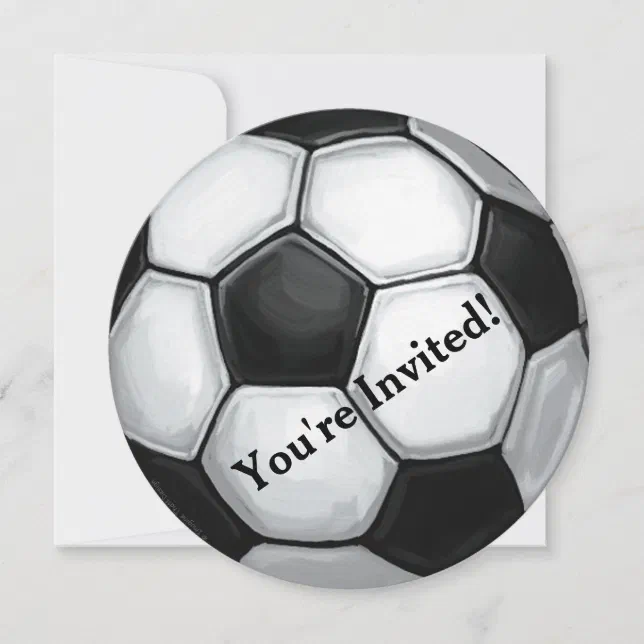 Soccer Ball Party Invitation | Zazzle