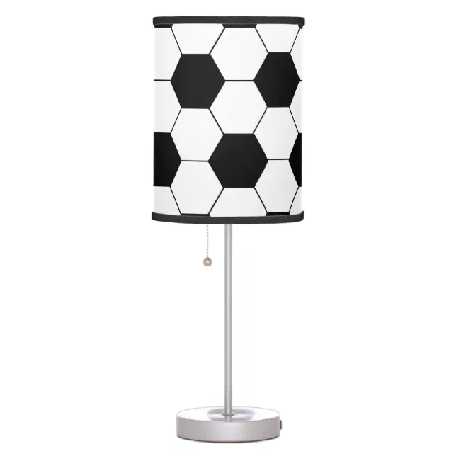 Soccer Ball Pattern Black and White Lamp Shade | Zazzle