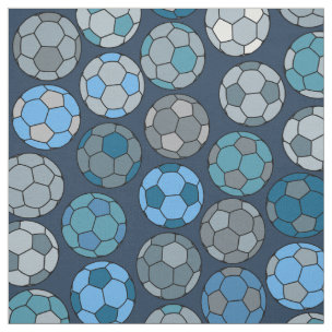 Red White and Blue Football Soccer Kit Pattern Fabric | Zazzle