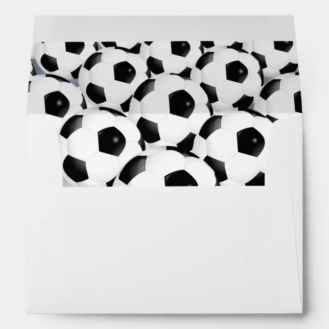 Soccer Ball Pattern Envelope | Zazzle
