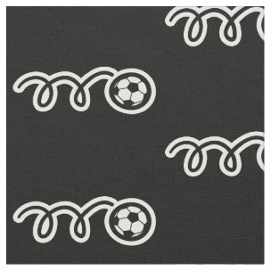 Soccer Ball Pattern Fabric | Zazzle