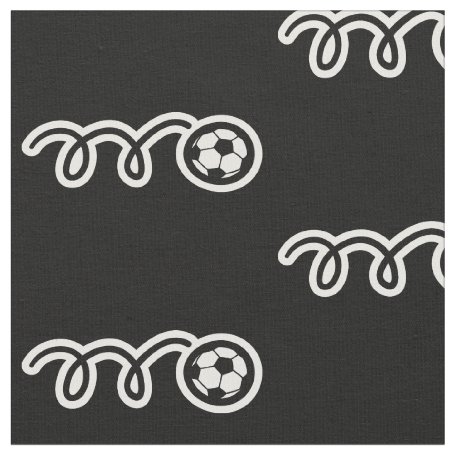 Soccer balls pattern fabric | Zazzle