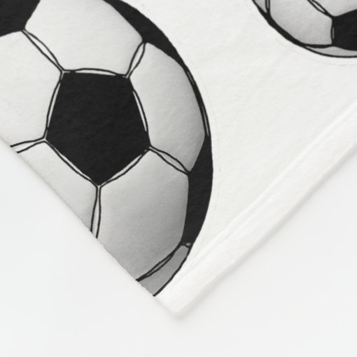 Soccer Ball Pattern Fleece Blanket | Zazzle