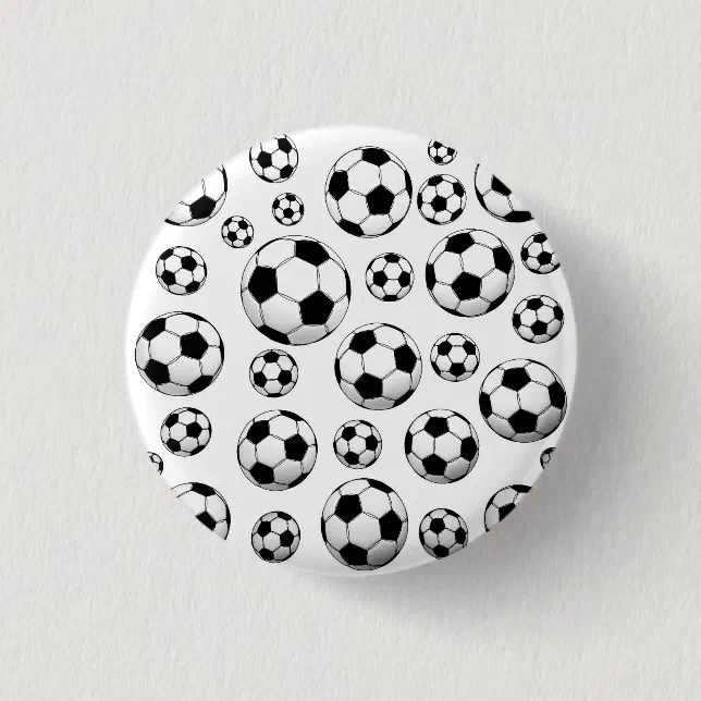 Soccer Ball Pattern Pinback Button | Zazzle