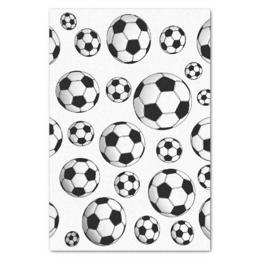 Soccer Ball Pattern Tissue Paper | Zazzle