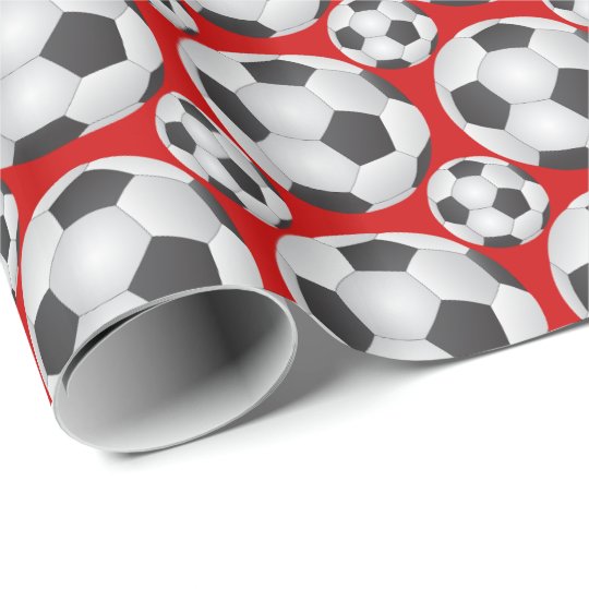 Soccer Ball Pattern Wrapping Paper | Zazzle.com