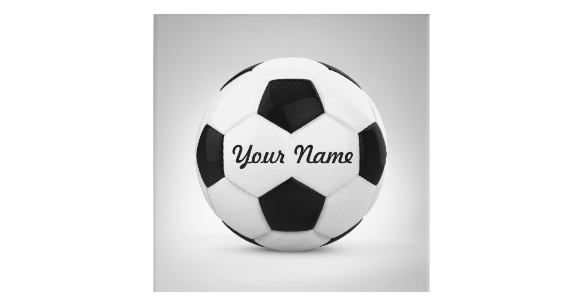 Soccer Ball Personalized Name Decor | Zazzle