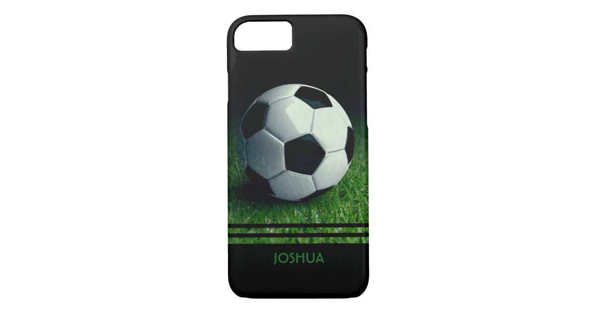 Soccer Ball Personalized Name | Football Case-Mate iPhone Case | Zazzle