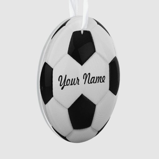 Soccer Ball Personalized Name Ornament | Zazzle