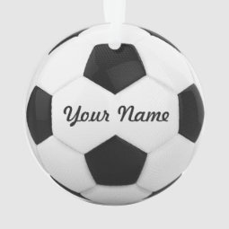 Soccer Ball Personalized Name Ornament | Zazzle