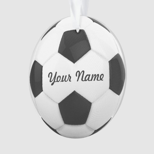 Soccer Ball Personalized Name Ornament | Zazzle