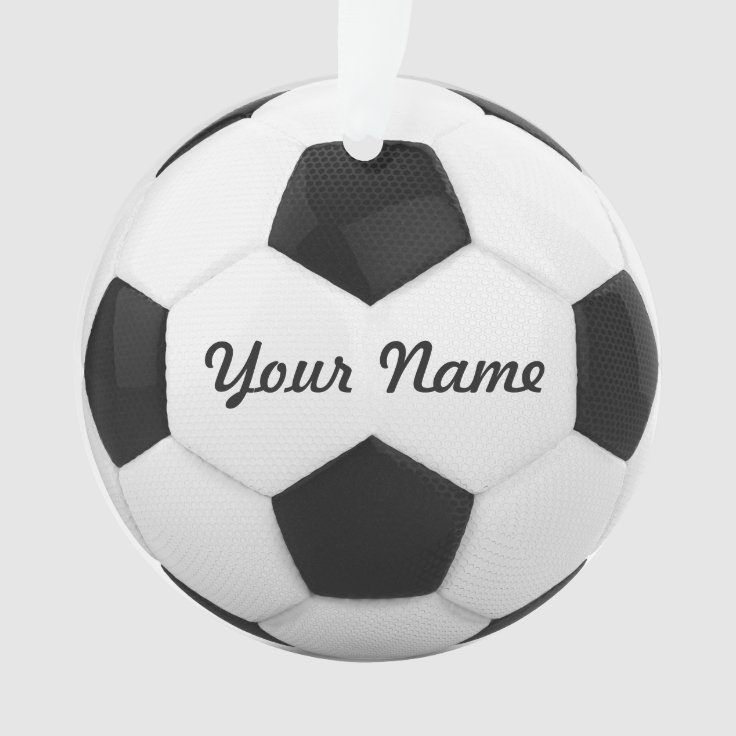 Soccer Ball Personalized Name Ornament | Zazzle