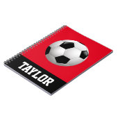 Soccer Ball Personalized Notebook | Zazzle