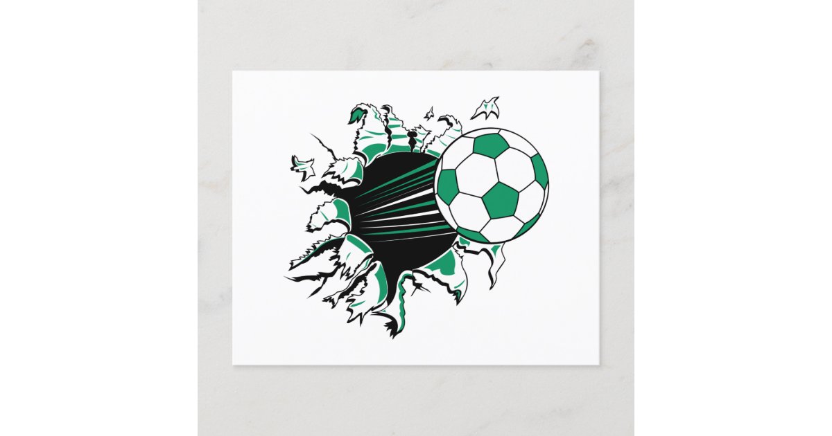 soccer ball ripping thru | Zazzle
