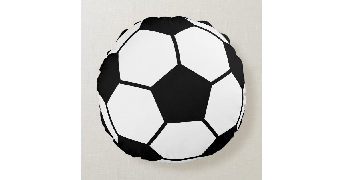 Soccer Ball Round Pillow | Zazzle