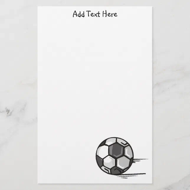 Soccer Ball Sports Stationery | Zazzle