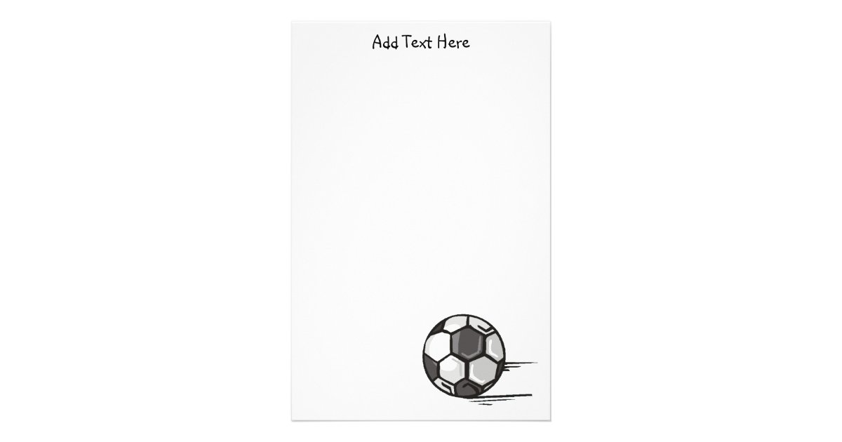 Soccer Ball Sports Stationery | Zazzle.com
