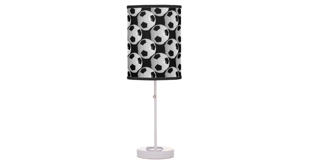 Soccer Ball Style Pattern Table Lamp | Zazzle