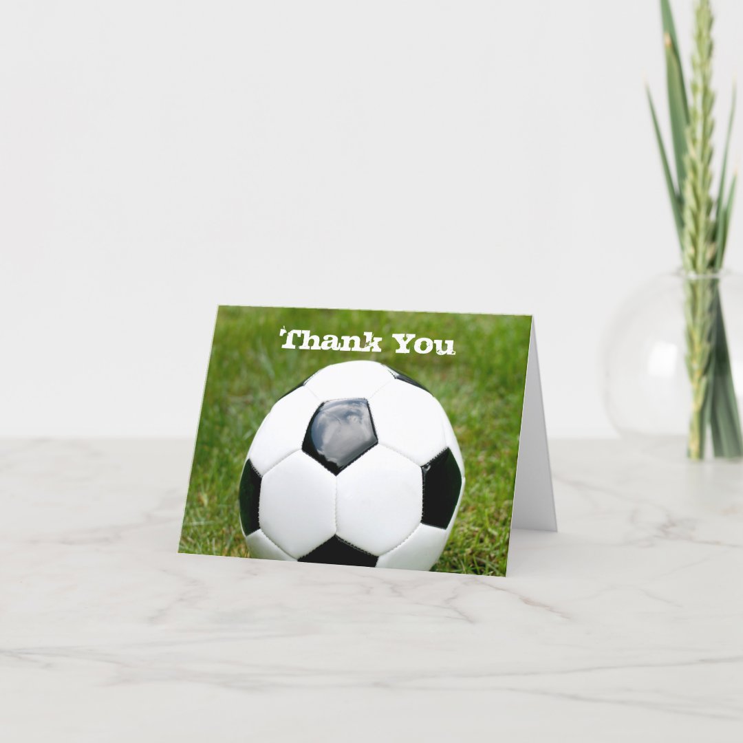 Soccer Ball Thank You | Zazzle