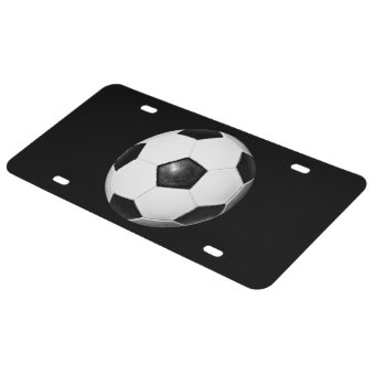 Soccer Ball Theme License Plate | Zazzle