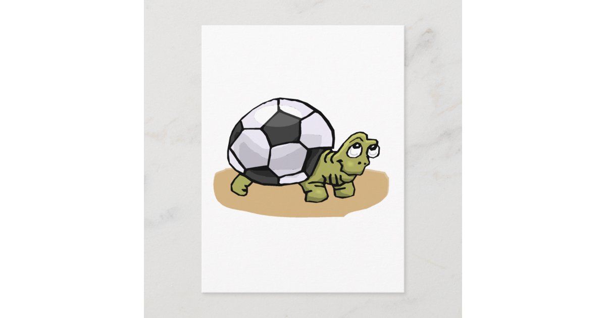 Soccer Ball Turtle Postcard | Zazzle