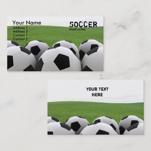 Soccer Balls Business Card | Zazzle