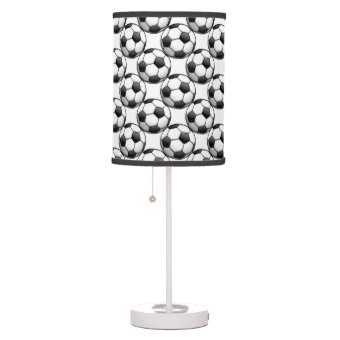 Soccer Balls Design Table Lamp Shade | Zazzle