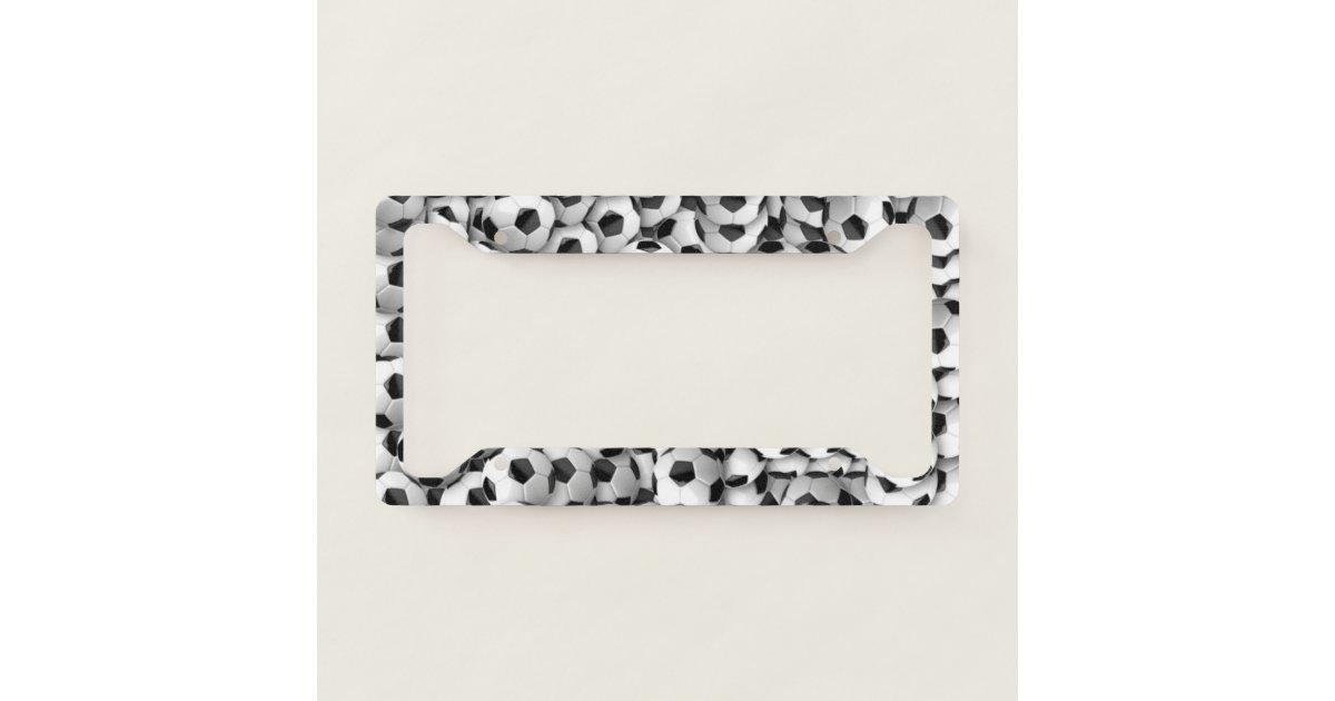 Soccer Balls License Plate Frame | Zazzle