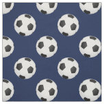Soccer balls pattern fabric | Zazzle