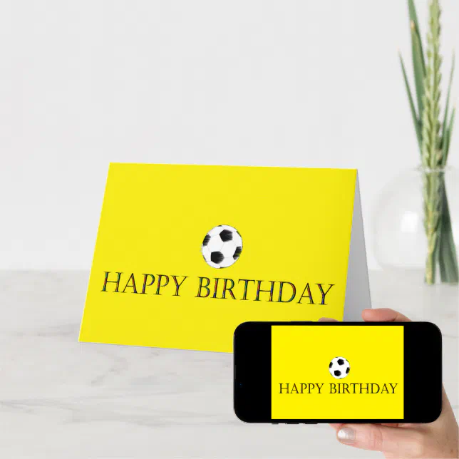 Soccer Birthday Card | Zazzle