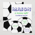 Soccer Birthday Invitation - Blue | Zazzle