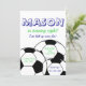 Soccer Birthday Invitation - Blue | Zazzle