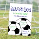 Soccer Birthday Invitation - Blue | Zazzle
