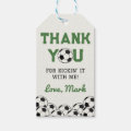 Soccer Birthday Thank You Gift Tags | Zazzle