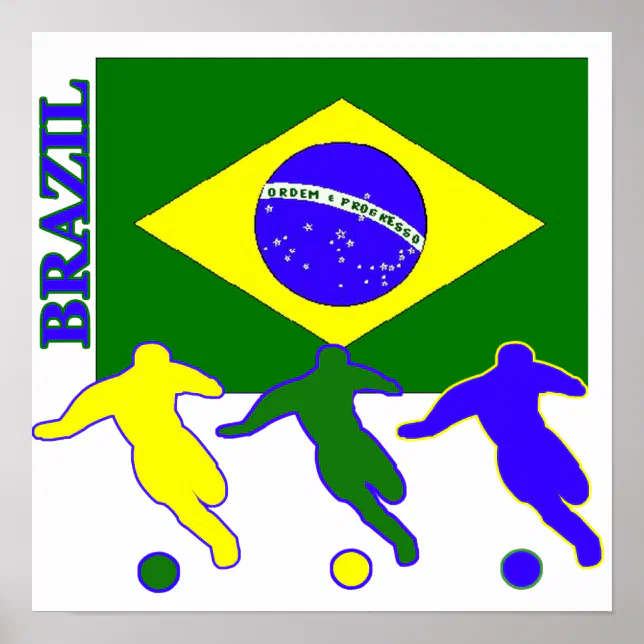 Soccer Brazil Poster | Zazzle