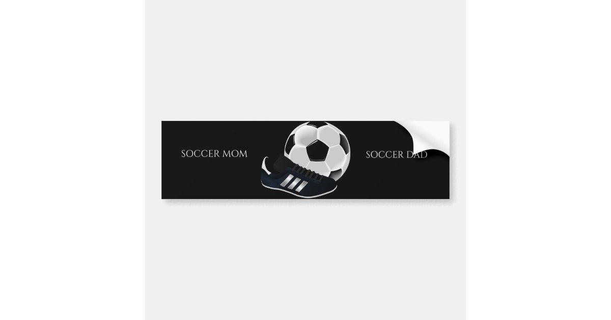 SOCCER Car bumper sticker personalized. | Zazzle