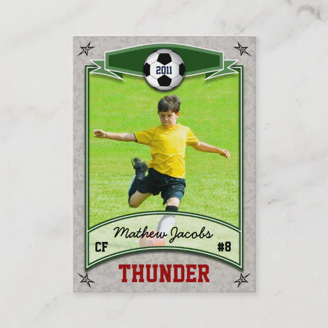 Soccer Card | Zazzle
