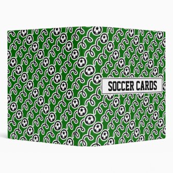 Soccer card binder for collector (no sleeves) | Zazzle