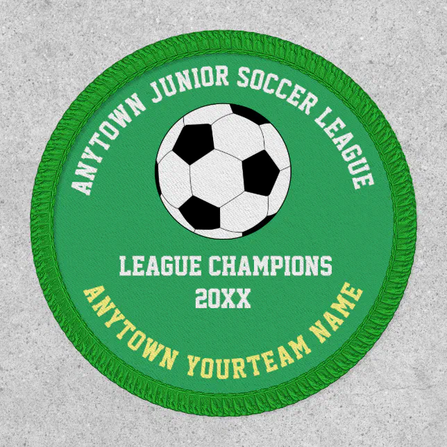 Soccer Champion Patch | Zazzle