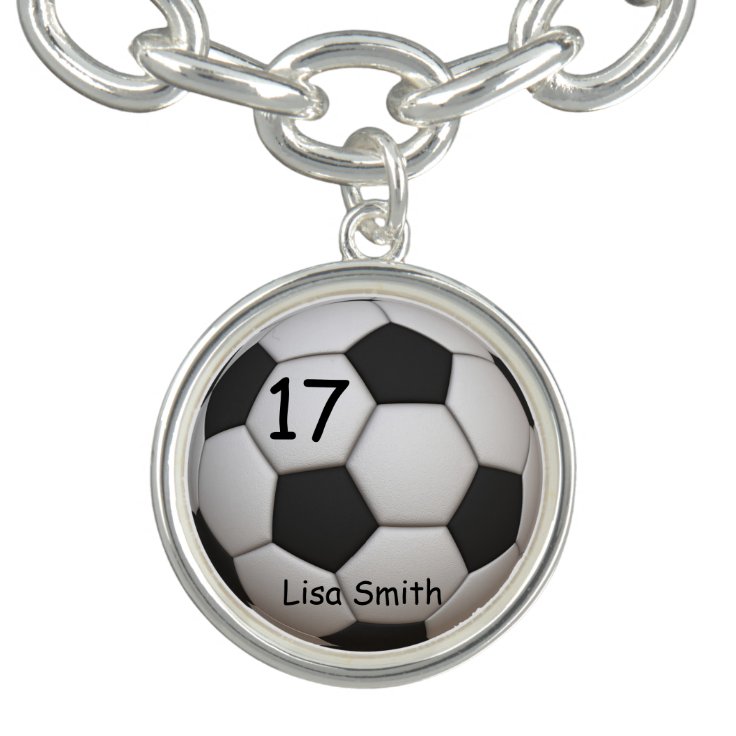Soccer Charm Bracelet | Zazzle