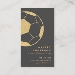 Soccer Coach and Personal Trainer Business Card | Zazzle