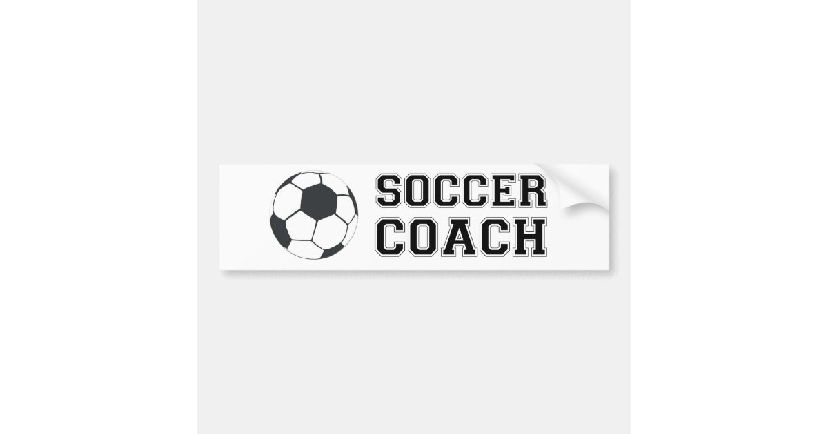 Soccer Coach Bumper Sticker | Zazzle