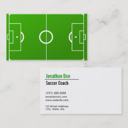 Soccer Coach Business Card | Zazzle