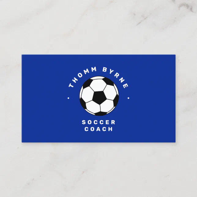 Soccer Coach Business Card | Zazzle