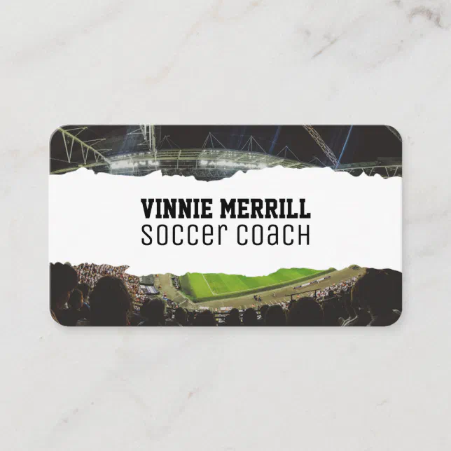 Soccer Coach Business Card | Zazzle