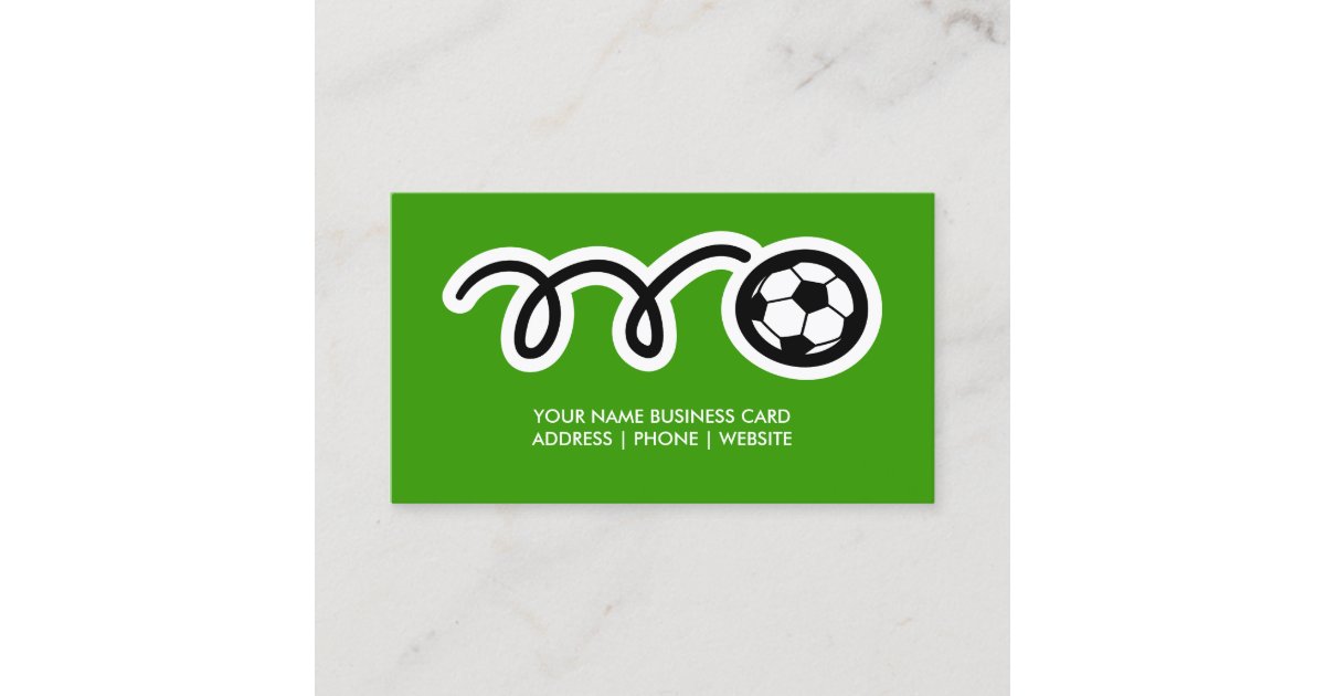 Soccer coach business card template design | Zazzle