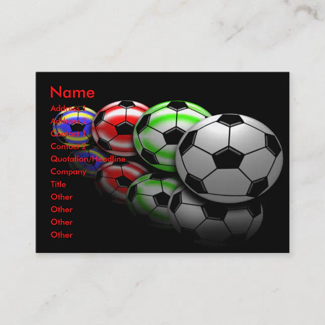 Soccer Coach Business Cards | Zazzle